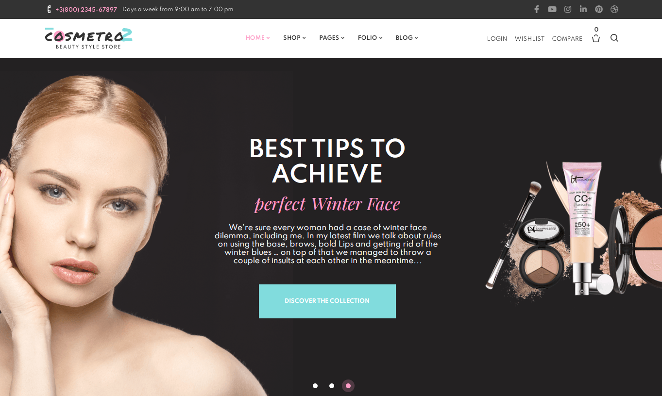 15+ Best Skin Care WordPress Themes for Cosmetic Products - BE