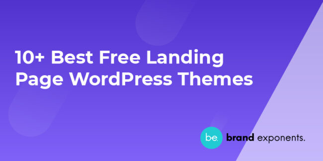 10+ Best Free Landing Page WordPress Themes - BE