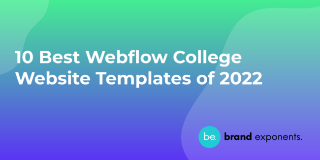 10 Best Webflow College Website Templates of 2024 - BE