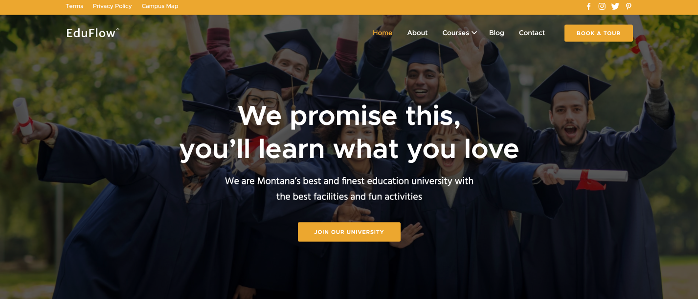 10 Best Webflow School Templates of 2022 - BE