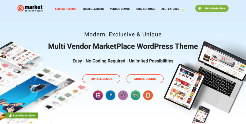 10 Best Multivendor WordPress Themes - BE