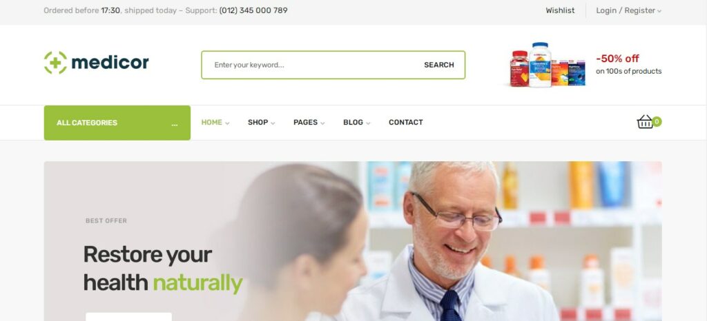 8 Best Pharmacy WordPress Themes 2024 - BE