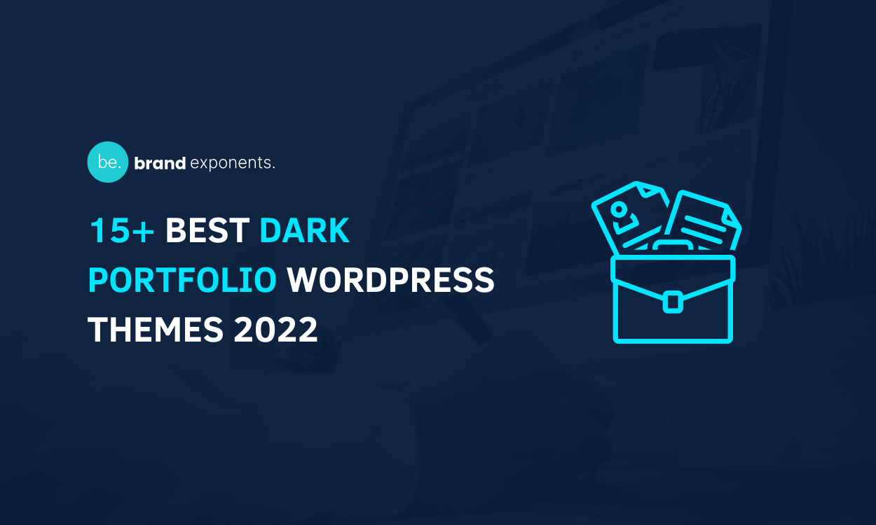15+ Best Dark Portfolio WordPress Themes 2022 - BE