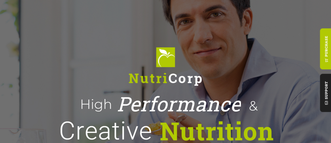 Top 10 Popular Nutrition WordPress Themes - BE